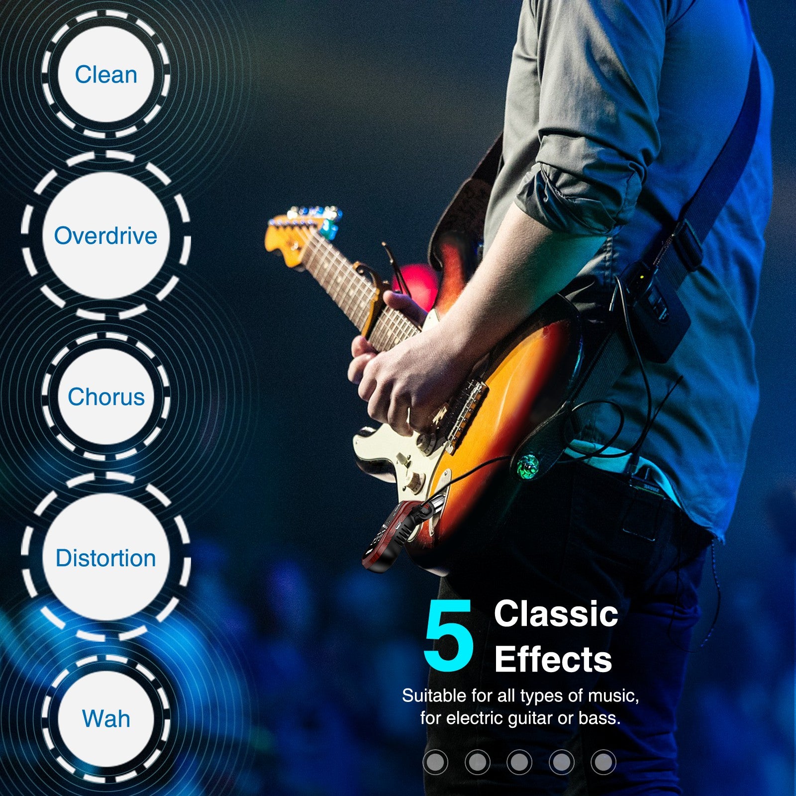 LEKATO Micro FX Guitar Headphone Amplifier – LEKATO - Buy Musical ...