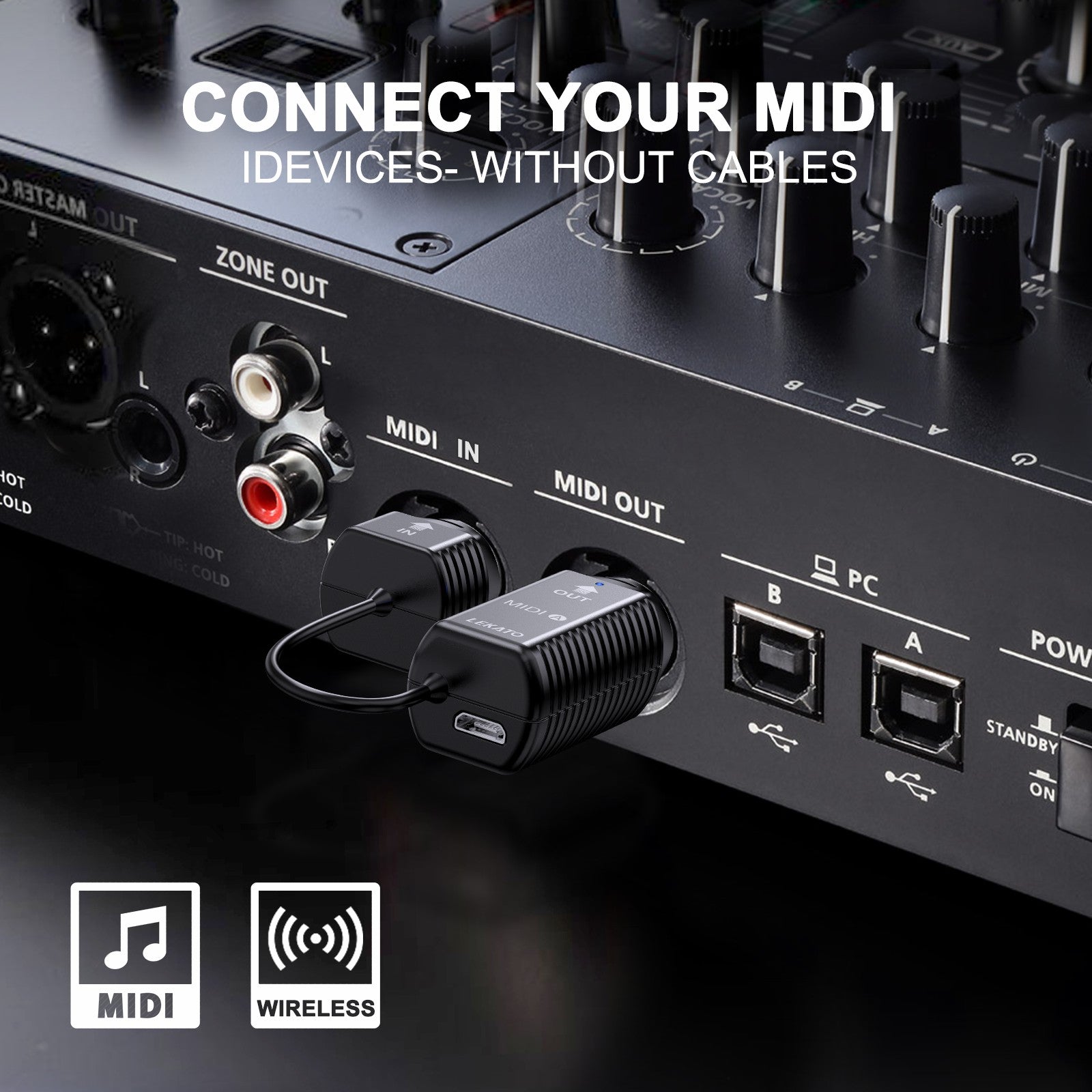 LEKATO Bluetooth Wireless MIDI Adapter – LEKATO - Buy Musical ...