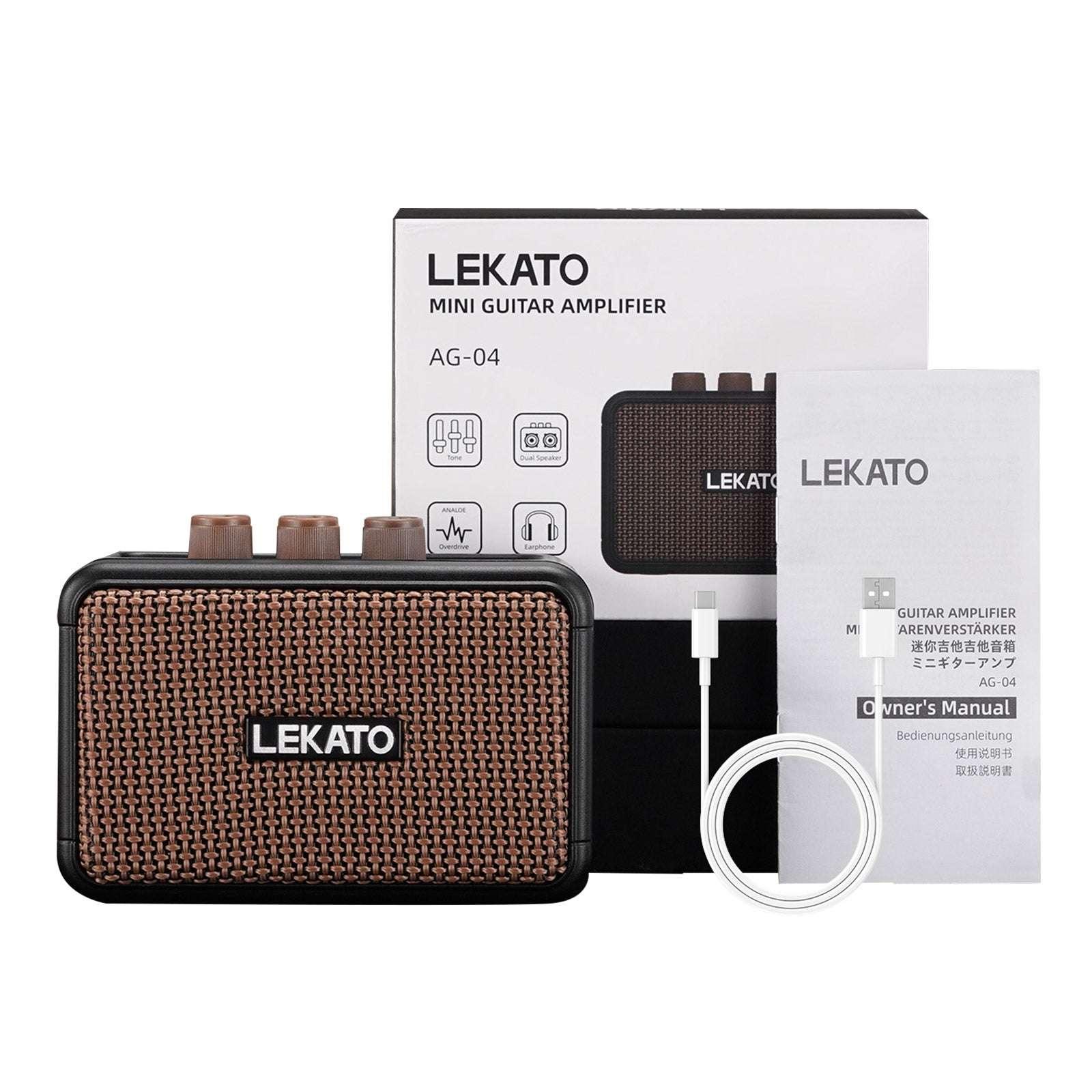 LEKATO AG-04 Mini 5W Speakers Electric Guitar Amplifier – LEKATO - Buy ...