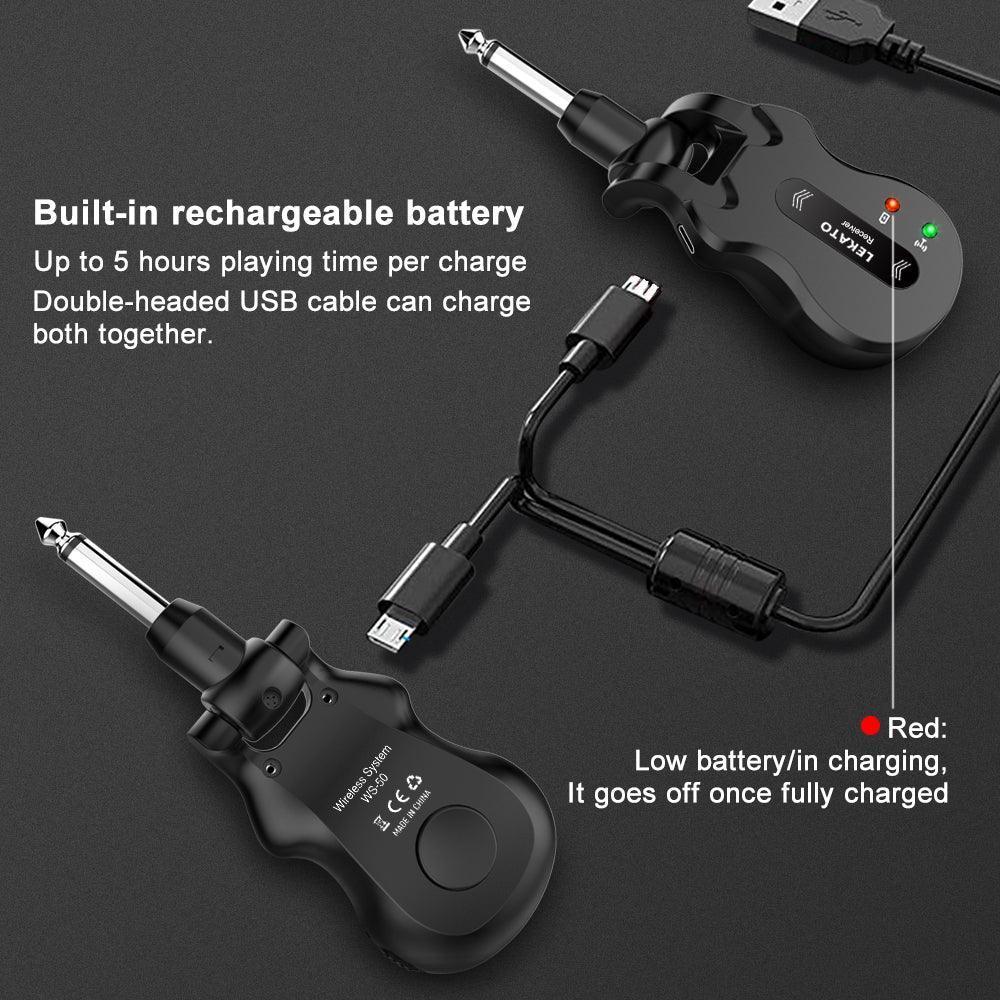 LEKATO WS-50 5.8G Guitar Wireless System Transmitter Receiver | LEKATO ...
